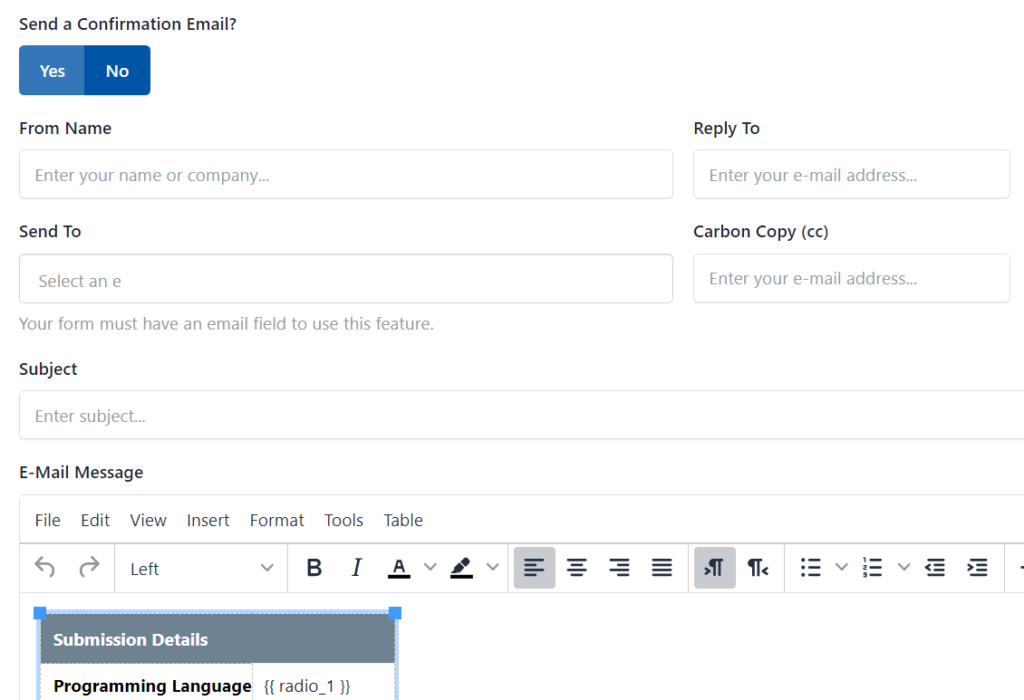 Powerful Features – Easy Forms | PHP Form Builder with Drag & Drop